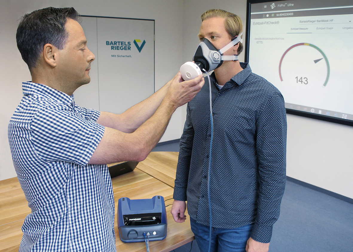 Fit testing - leak test for respirators